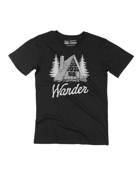 Unisex A-Frame Tee - Black – Wander North Georgia