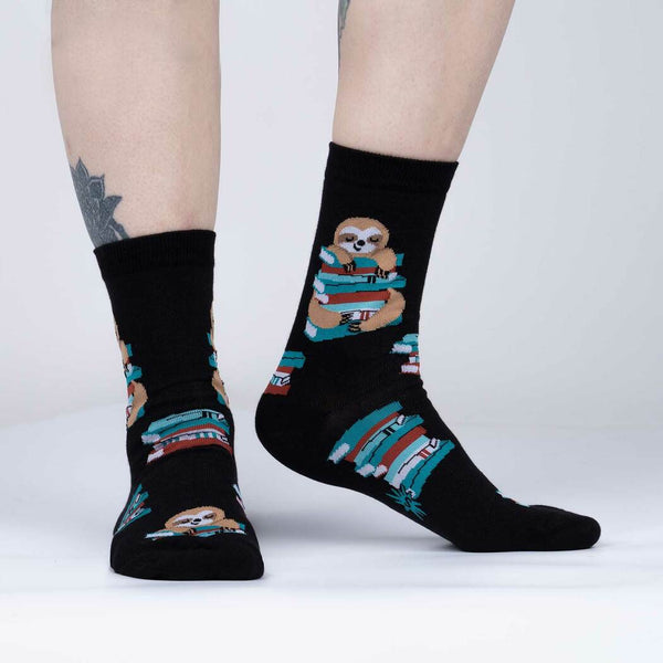 Women's Crew Sock - Study Hall Sloth – Wander North Georgia