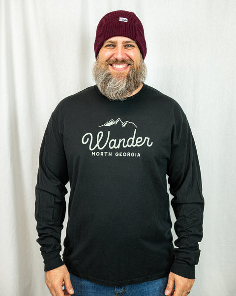 Unisex Classic Logo LS - Black – Wander North Georgia